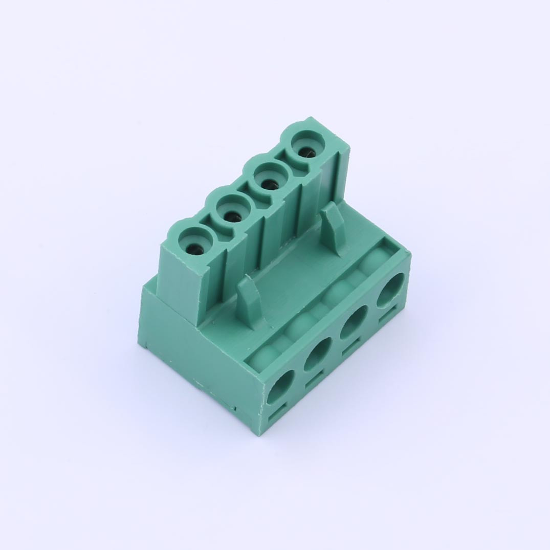 可插拔接线端子，5.08mm间距，4针，15A 300V，KH-ZBK400R-4P-5.08GS - 金赫姆电子有限公司