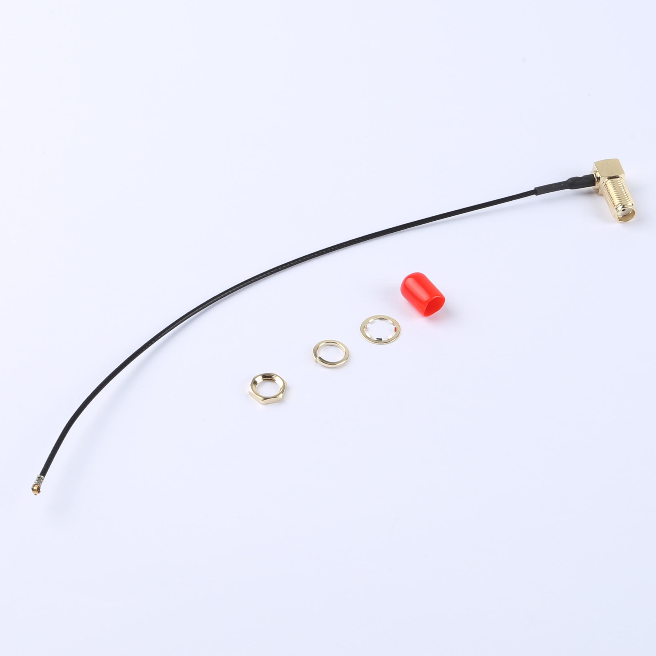 SMA母头转第四代IPEX RG137黑色线缆--KH-SMAKW-IPEX4-RG1.37-B180 - 金赫姆电子有限公司